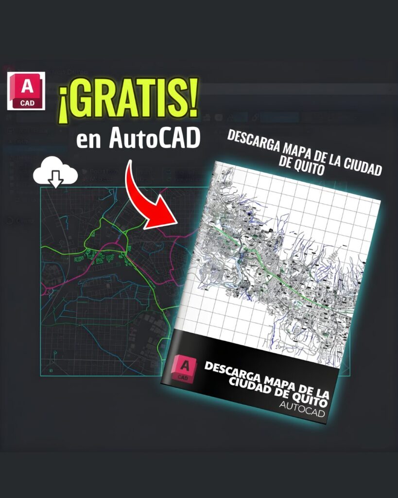 DESCARGA GRATIS MAPA DE QUITO EN AUTOCAD DWG - ARQUITECTURA ID-ART
