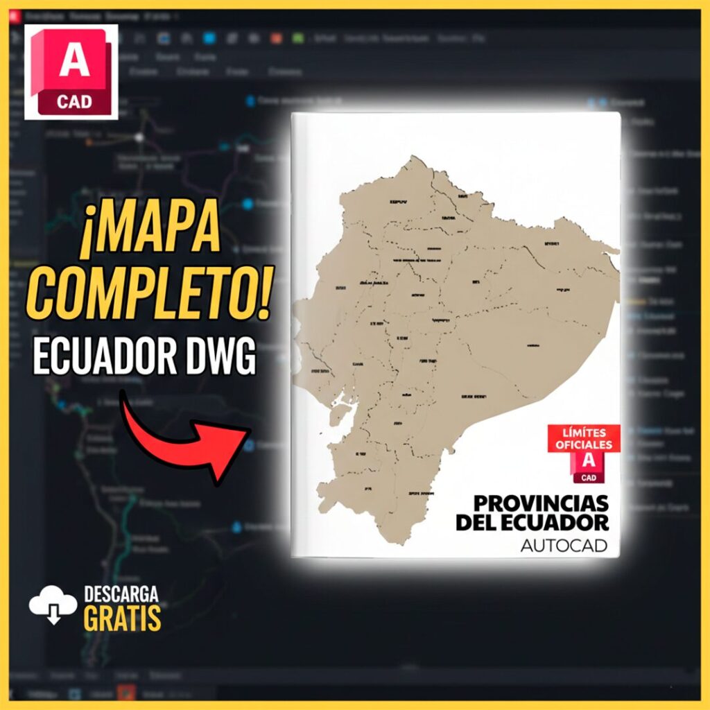 DESCARGA KIT MAPAS DE ECUADOR EN AUTOCAD .DWG - ARQUITECTURA ID-ART