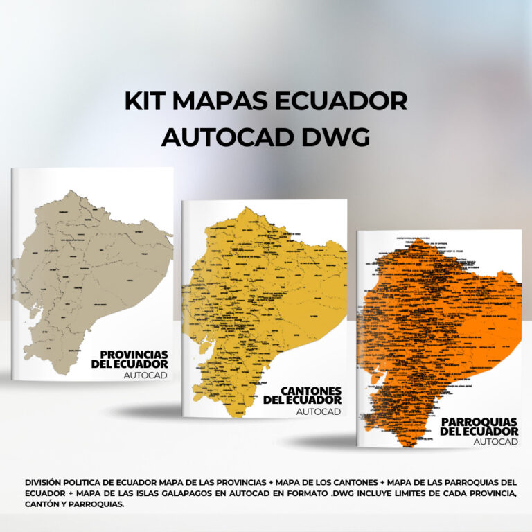 DESCARGA KIT MAPAS DE ECUADOR EN AUTOCAD .DWG - ARQUITECTURA ID-ART