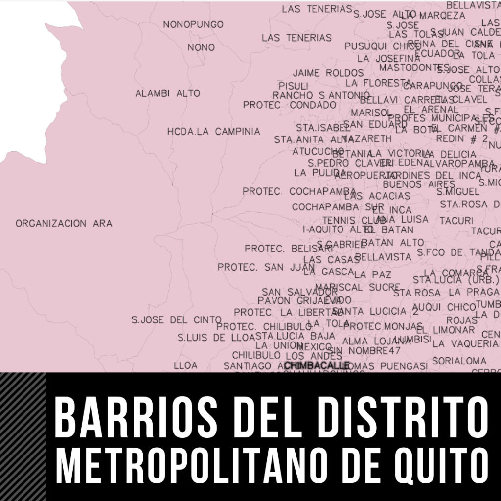 BARRIOS URBANOS Y RURALES DEL DISTRITO METROPOLITANO DE QUITO EN ...
