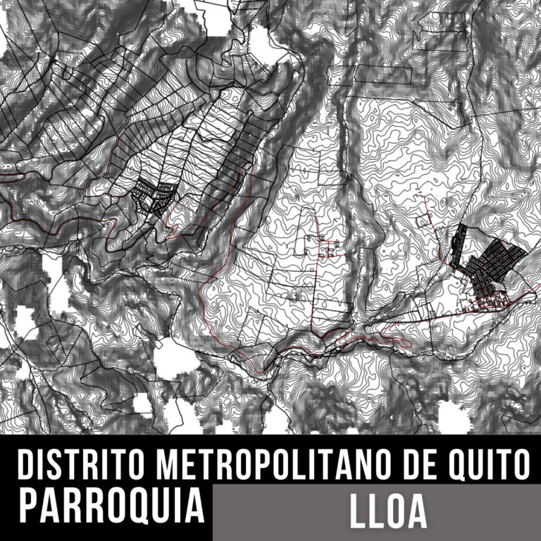 MAPA PREDIAL PARROQUIA LLOA DM QUITO + CURVAS DE NIVEL - ARQUITECTURA ...