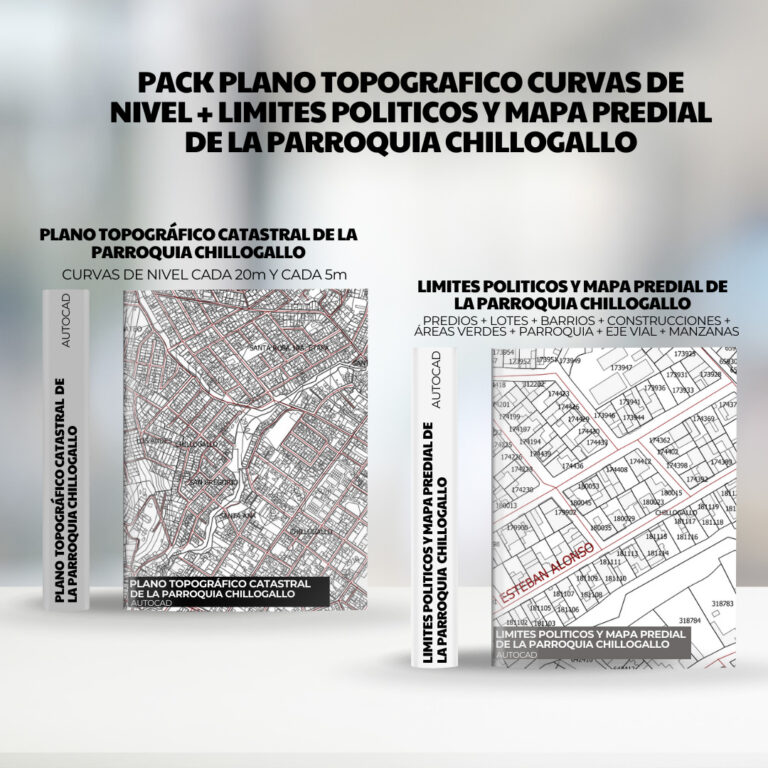CHILLOGALLO PARROQUIA MAPA PREDIAL Y TOPOGRÁFICO (CURVAS DE NIVEL) DM ...