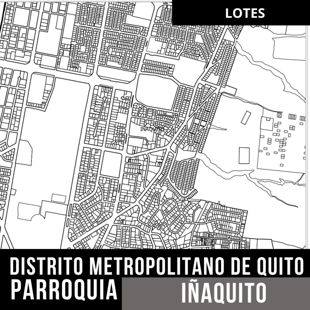 MAPA PREDIAL PARROQUIA IÑAQUITO DM QUITO + CURVAS DE NIVEL ...