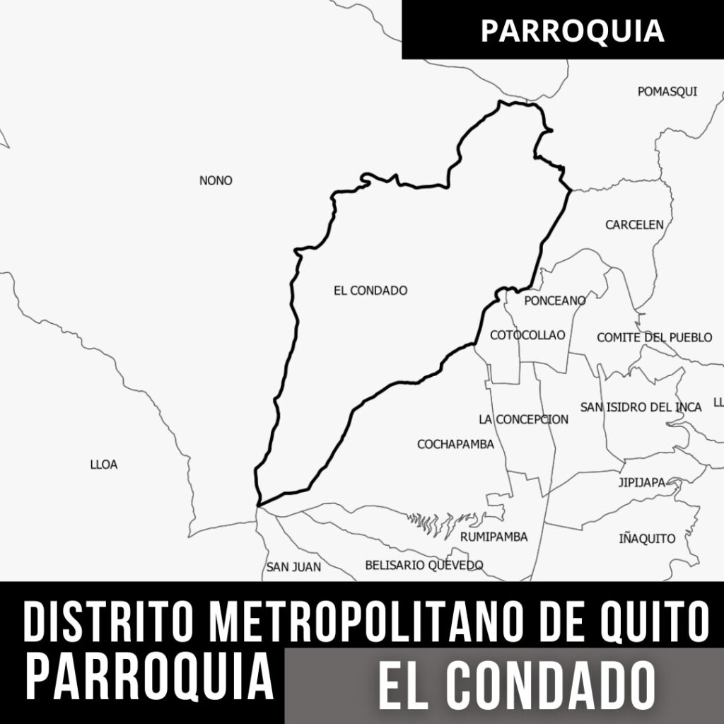 MAPA PREDIAL PARROQUIA EL CONDADO DM QUITO + CURVAS DE NIVEL ...