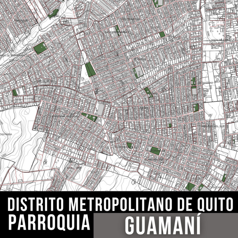 MAPA PREDIAL PARROQUIA GUAMANI DM QUITO + CURVAS DE NIVEL ...
