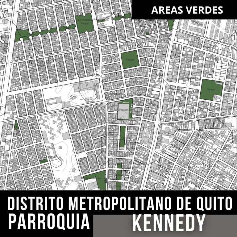 MAPA PREDIAL PARROQUIA KENNEDY DM QUITO + CURVAS DE NIVEL ...