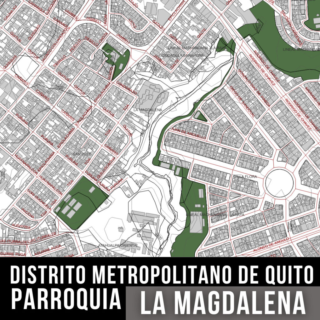 MAPA PREDIAL PARROQUIA LA MAGDALENA DM QUITO + CURVAS DE NIVEL ...