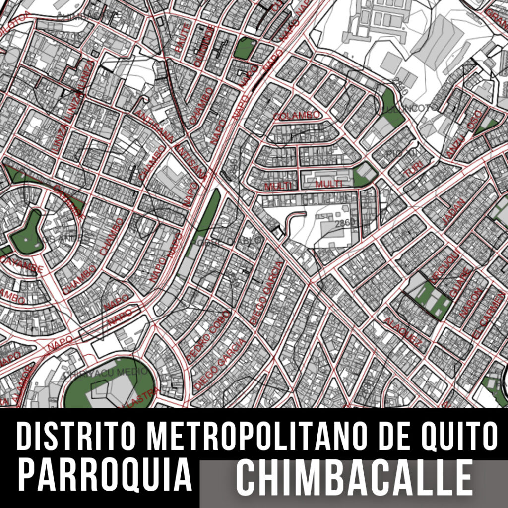 MAPA PREDIAL PARROQUIA CHIMBACALLE DM QUITO + CURVAS DE NIVEL ...