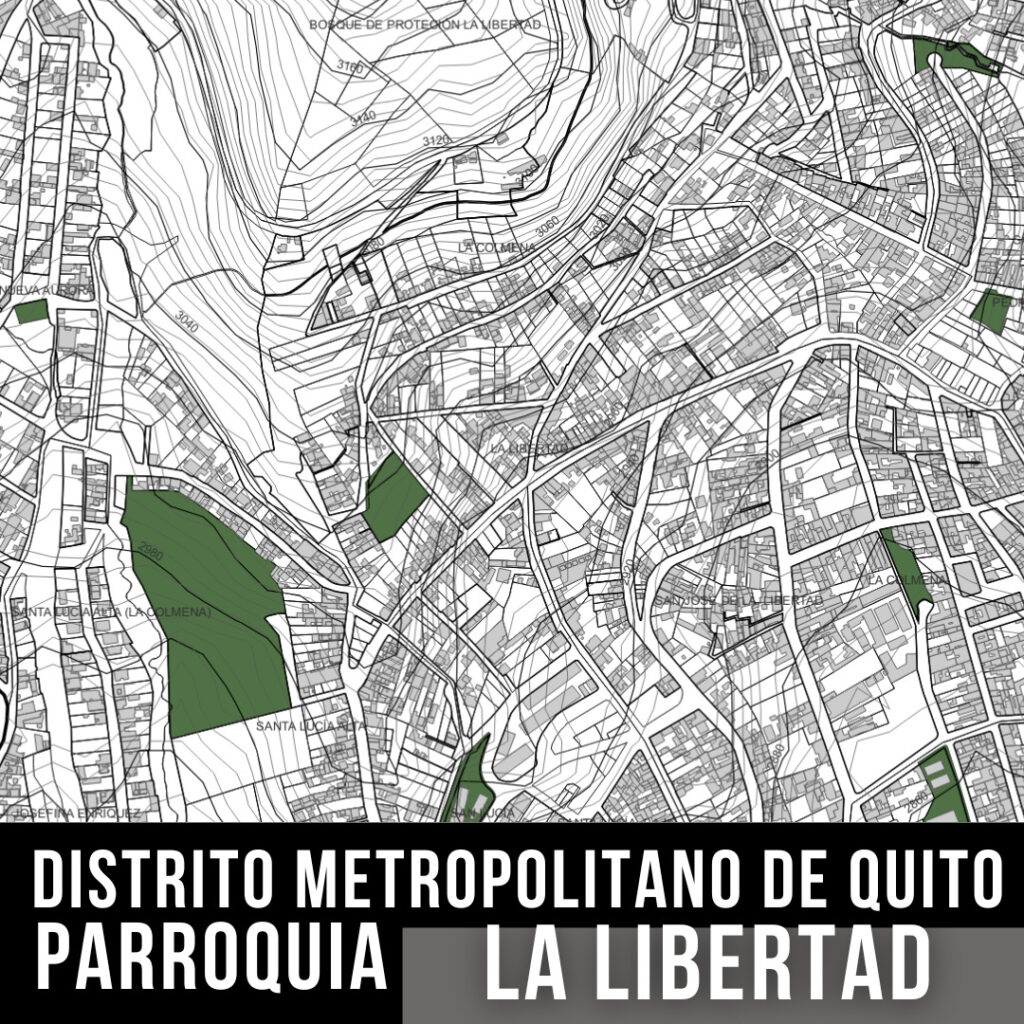 MAPA PREDIAL PARROQUIA LA LIBERTAD DM QUITO + CURVAS DE NIVEL ...