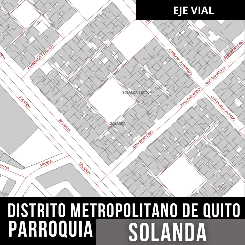 MAPA PREDIAL PARROQUIA SOLANDA DM QUITO + CURVAS DE NIVEL ...