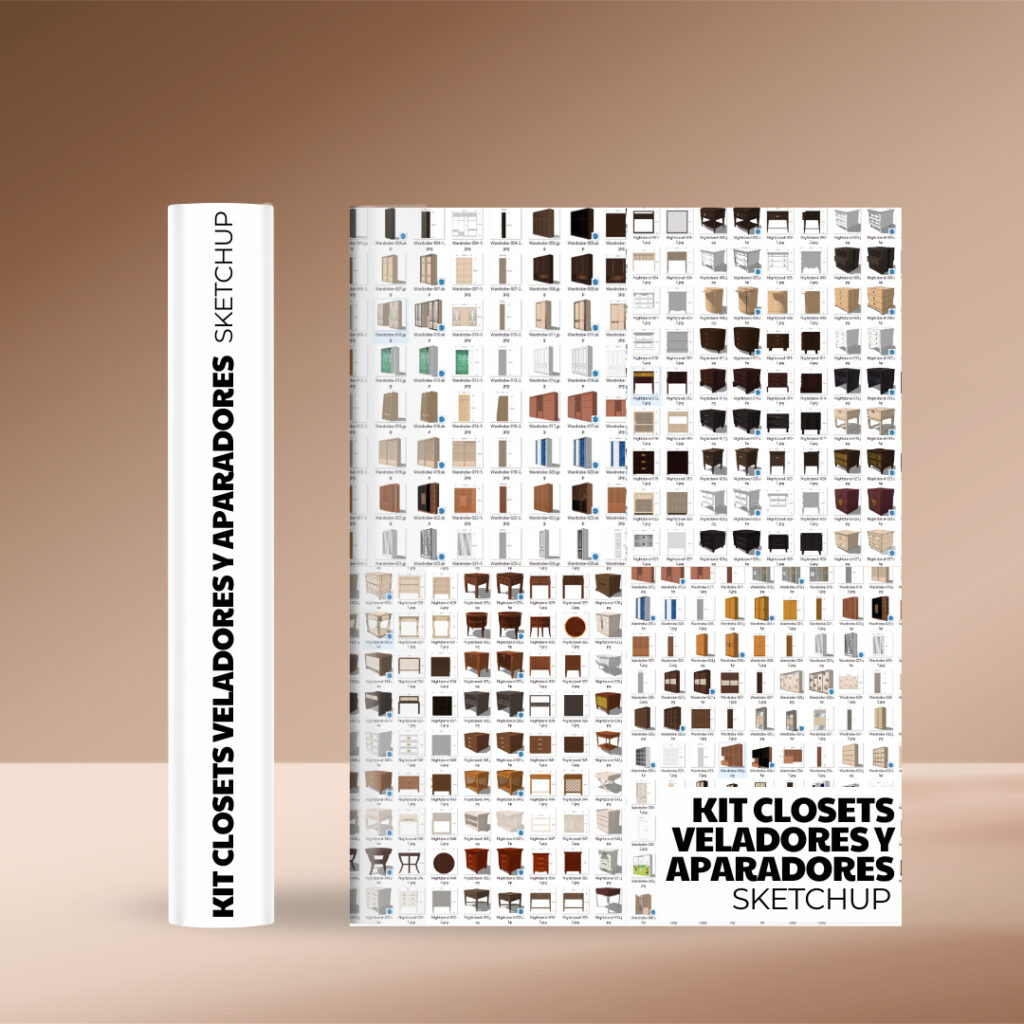 KIT CAMAS + PACK DE MODELOS 3D +373 BLOQUES PARA SKETCHUP ...