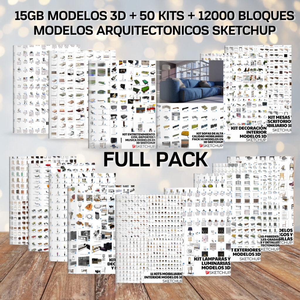 FULL PACK +15GB MODELOS 3D 50 KITS + 12000 BLOQUES MODELOS ...