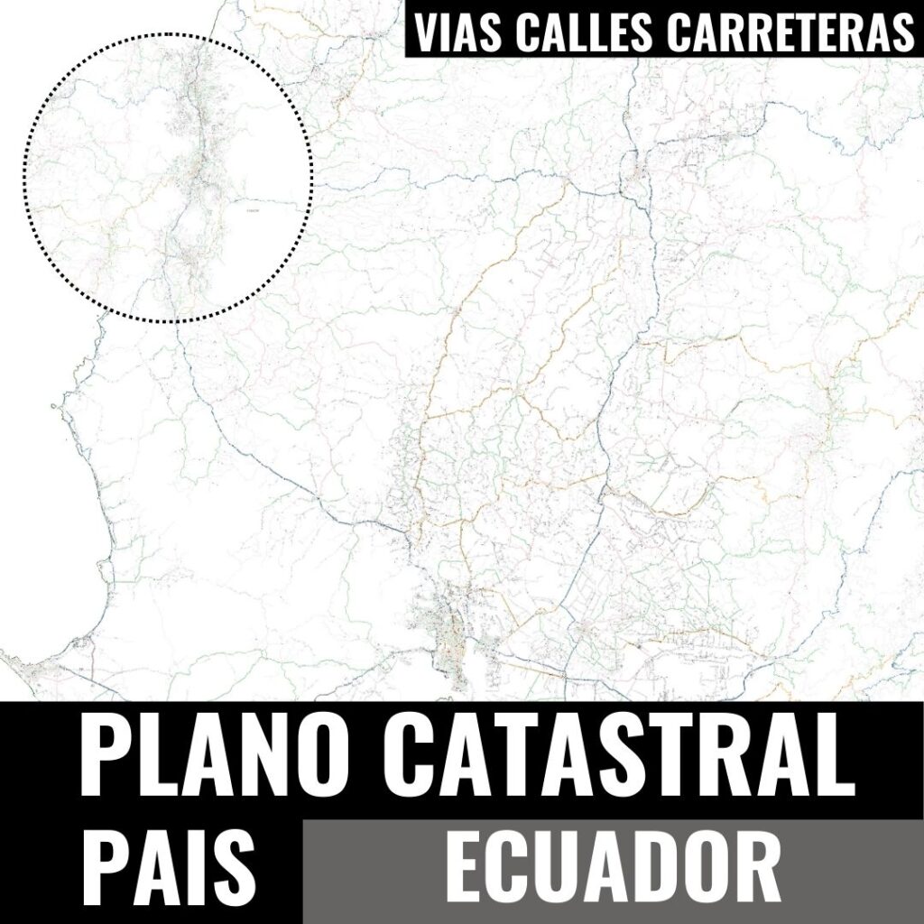 MAPA VIAL DE ECUADOR COMPLETO EN AUTOCAD GEO-REFERENCIADO ...
